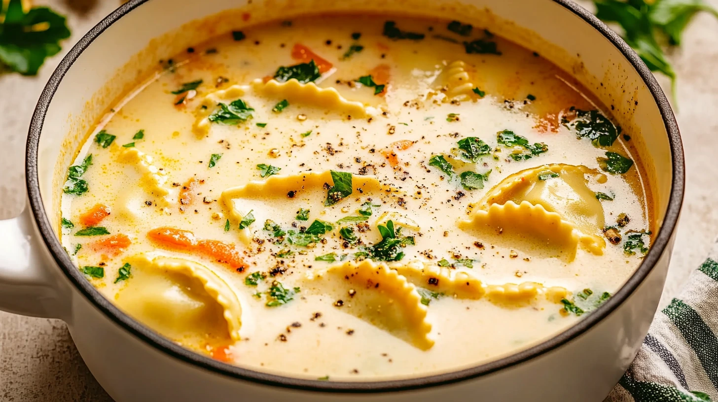 Creamy Ravioli Soup Recipe