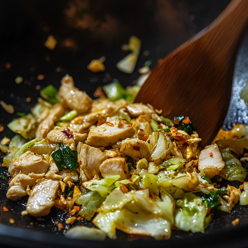 Chinese Chicken Cabbage Stir-Fry